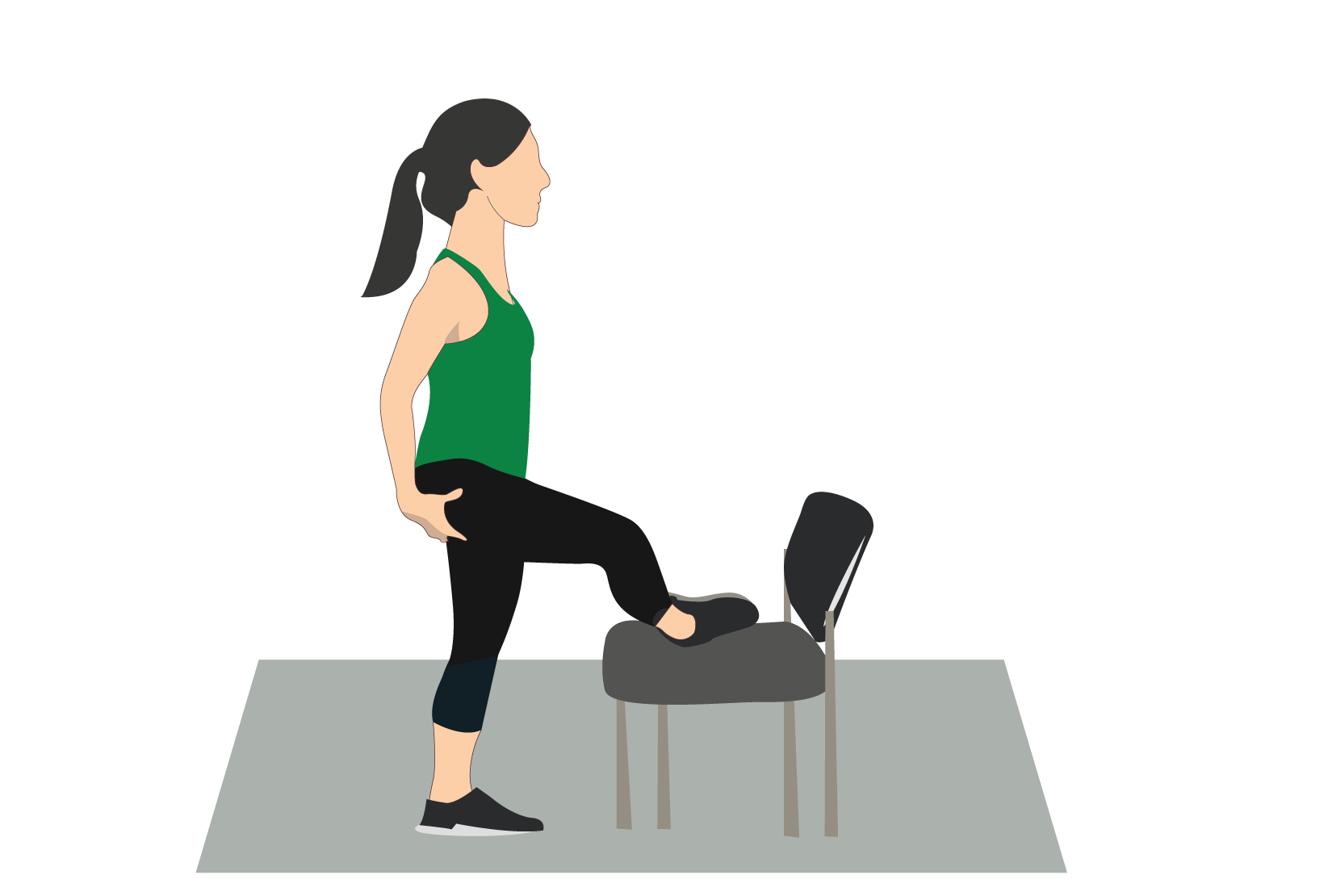 Modified Pigeon Pose - Hip Rotator Stretch - CORE Chiropractic